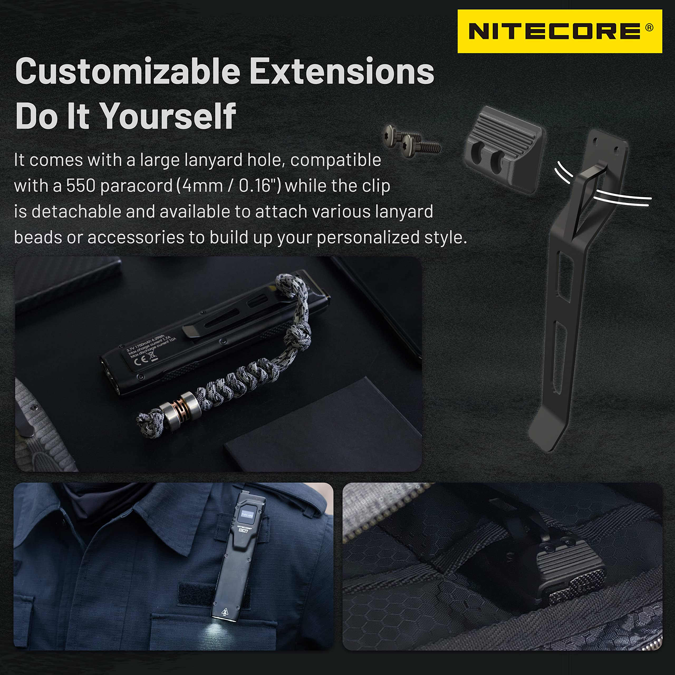 Nitecore EDC27 3000 Lumen Ultra Slim High Performance EDC Flashlight