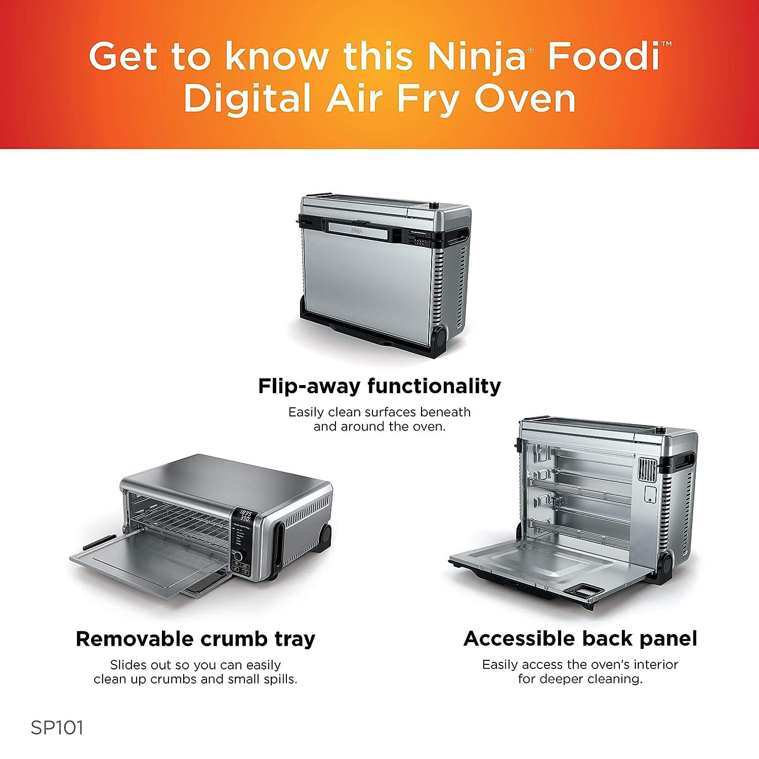 Ninja Foodi Digital Air Fry Oven (Renewed) Bundle with 3 Year Enhanced Protection Pack