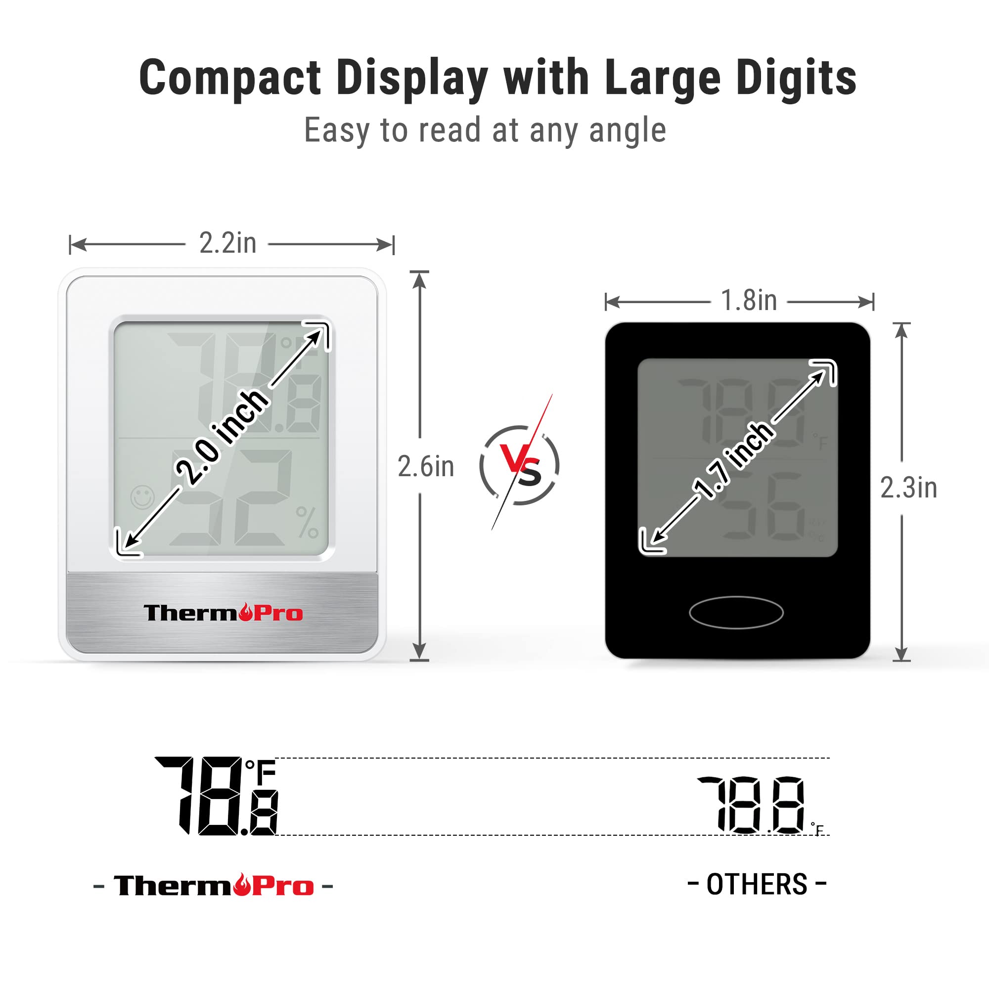 ThermoPro TP49 Digital Hygrometer Indoor Thermometer+ThermoPro TM02 Digital Kitchen Timer