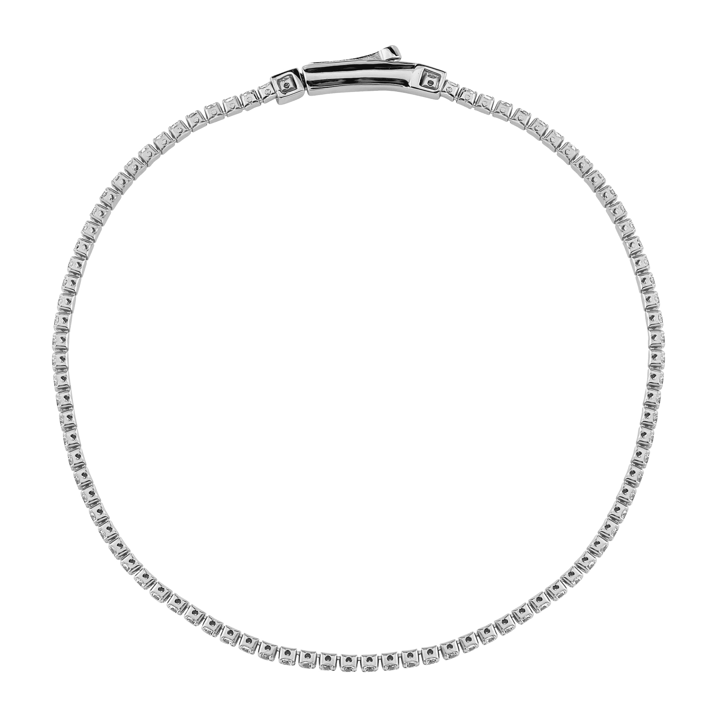 Silpada 'Shine on' Cubic Zirconia Tennis Bracelet in Sterling Silver, 7"