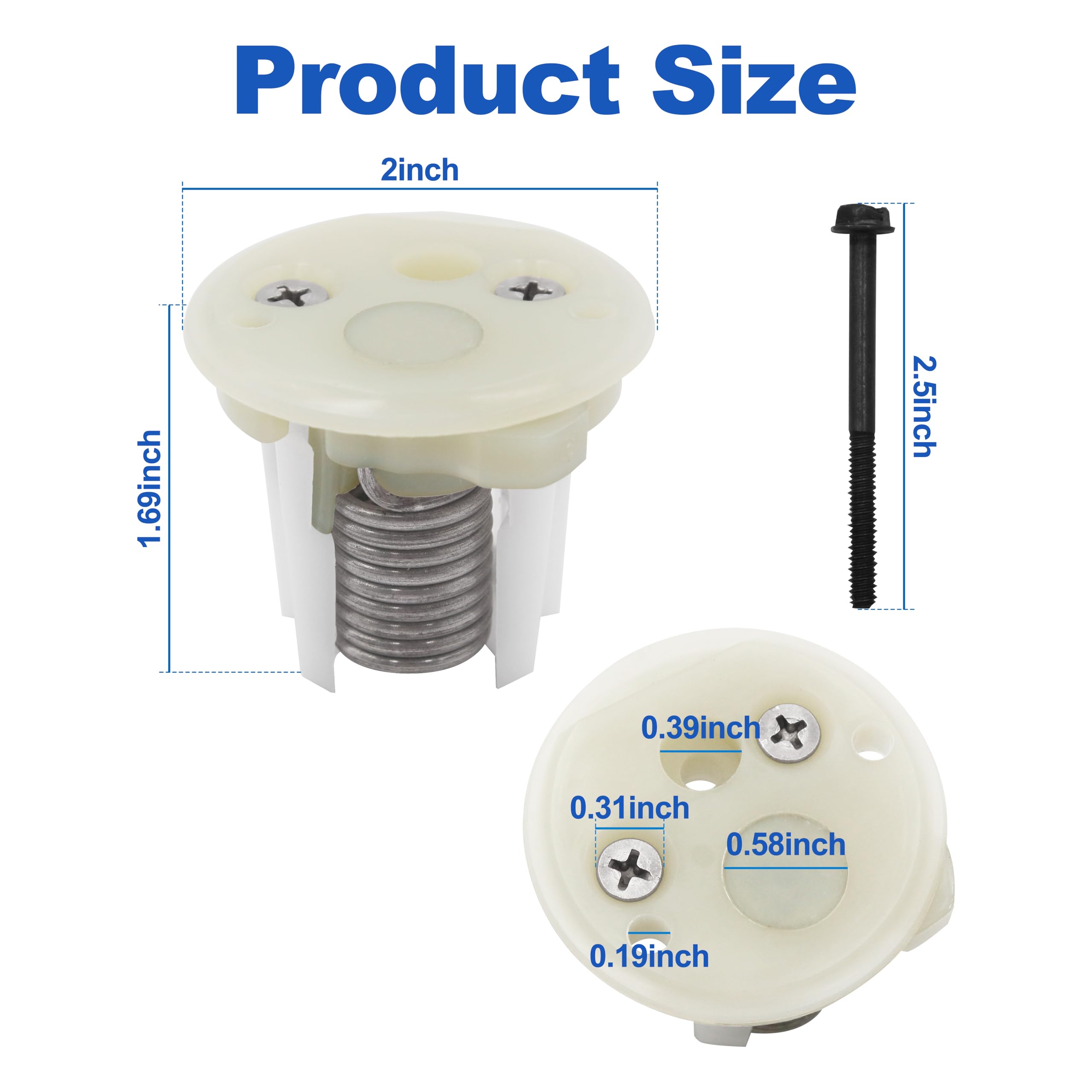 NipponAsia 385236096 Spring Cartridge Kit,Compatible with Select Dometic Traveler and Vacuflush Toilets 910 2010 2011 510 Toilets