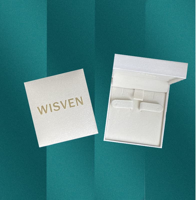 Wisven Square Diamond Earrings Electroplated Silver French Buckle Hypoallergenic Single Diamond Ear Hook