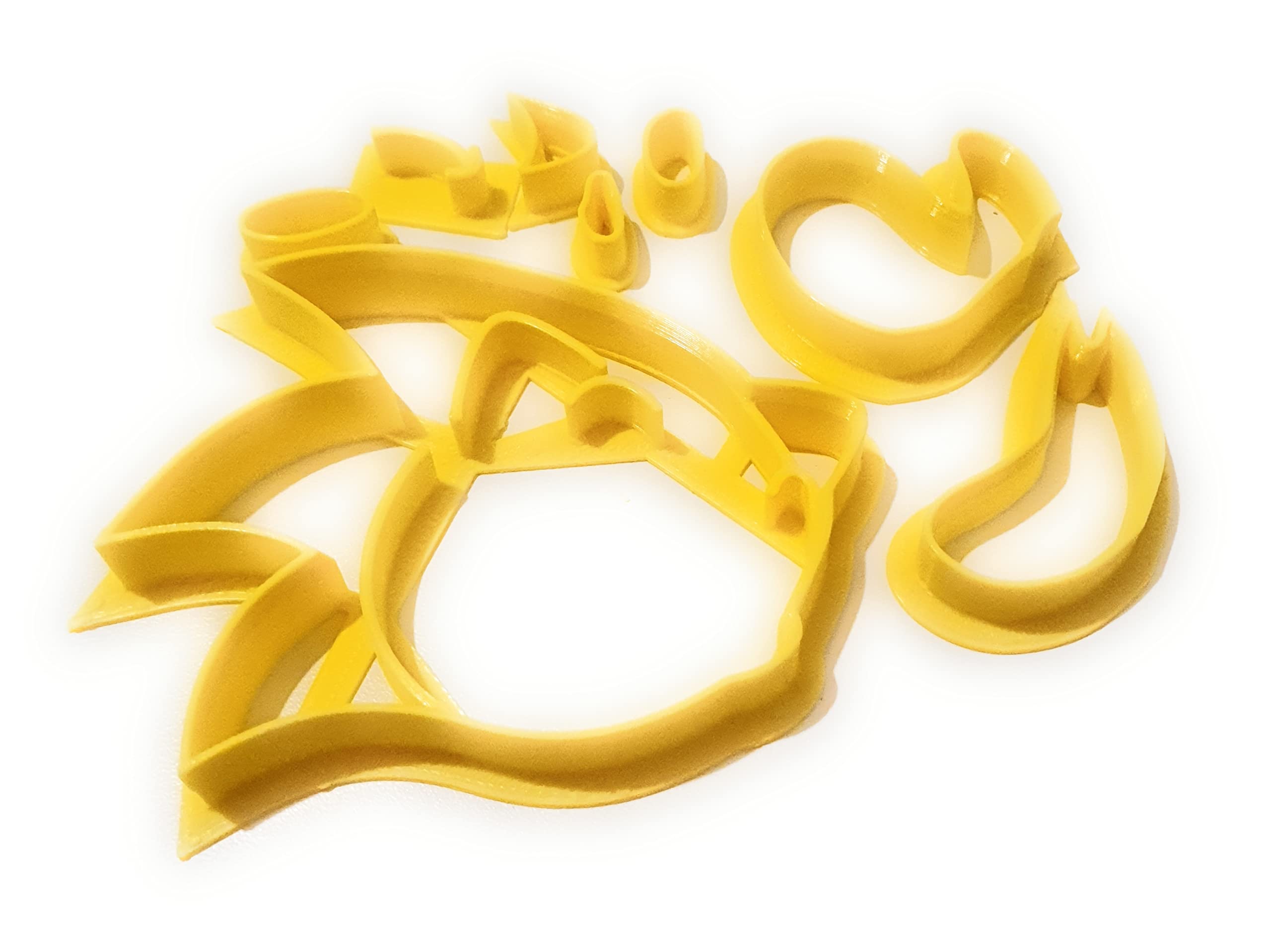 T3D Cookie Cutters Inspired By Sonic Kit 8pcs Cookie Cutter, Suitable for Cakes Biscuit and Fondant Cookie Mold for Homemade Treats, 3.46'' x 3.19'' x 0.55''