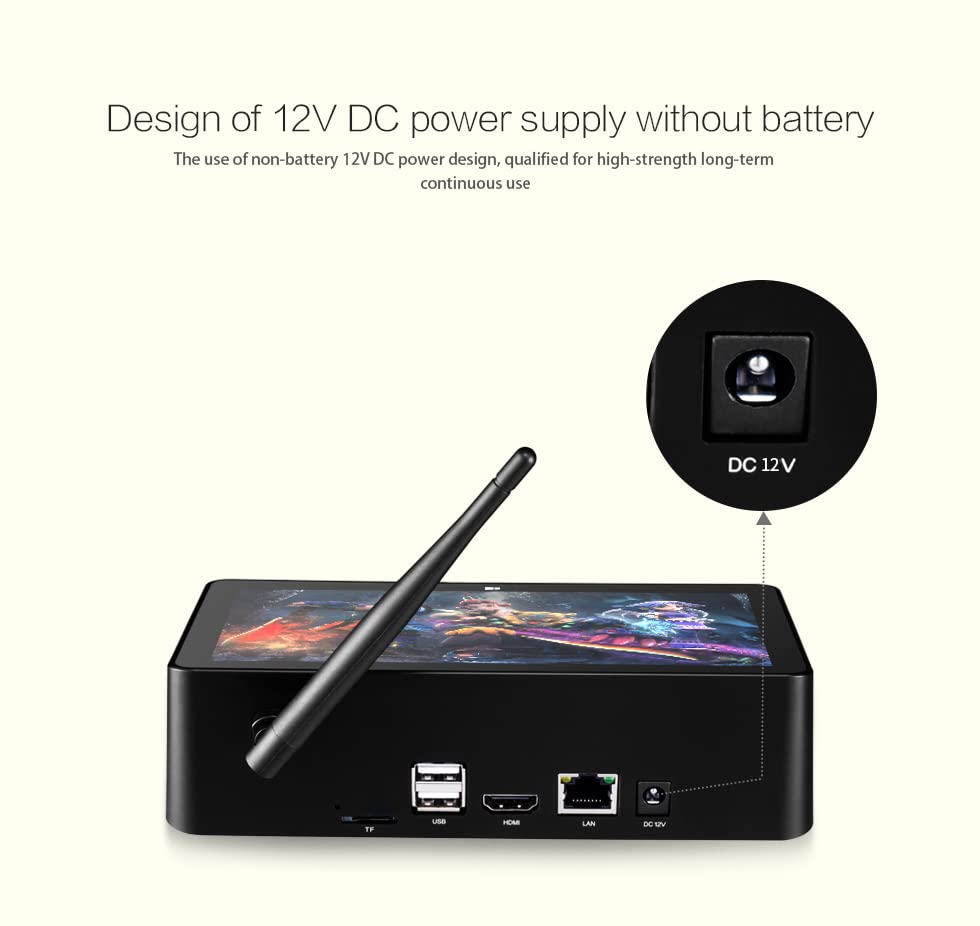 PIPO X8 Mini PC 7inch IPS Touch Screen Win10 OS Tablet PC Intel Z3735/Z8350 Quad Core 2G RAM 32G/64G ROM BT RJ45 USB PC (X8S (2GB+64GB))