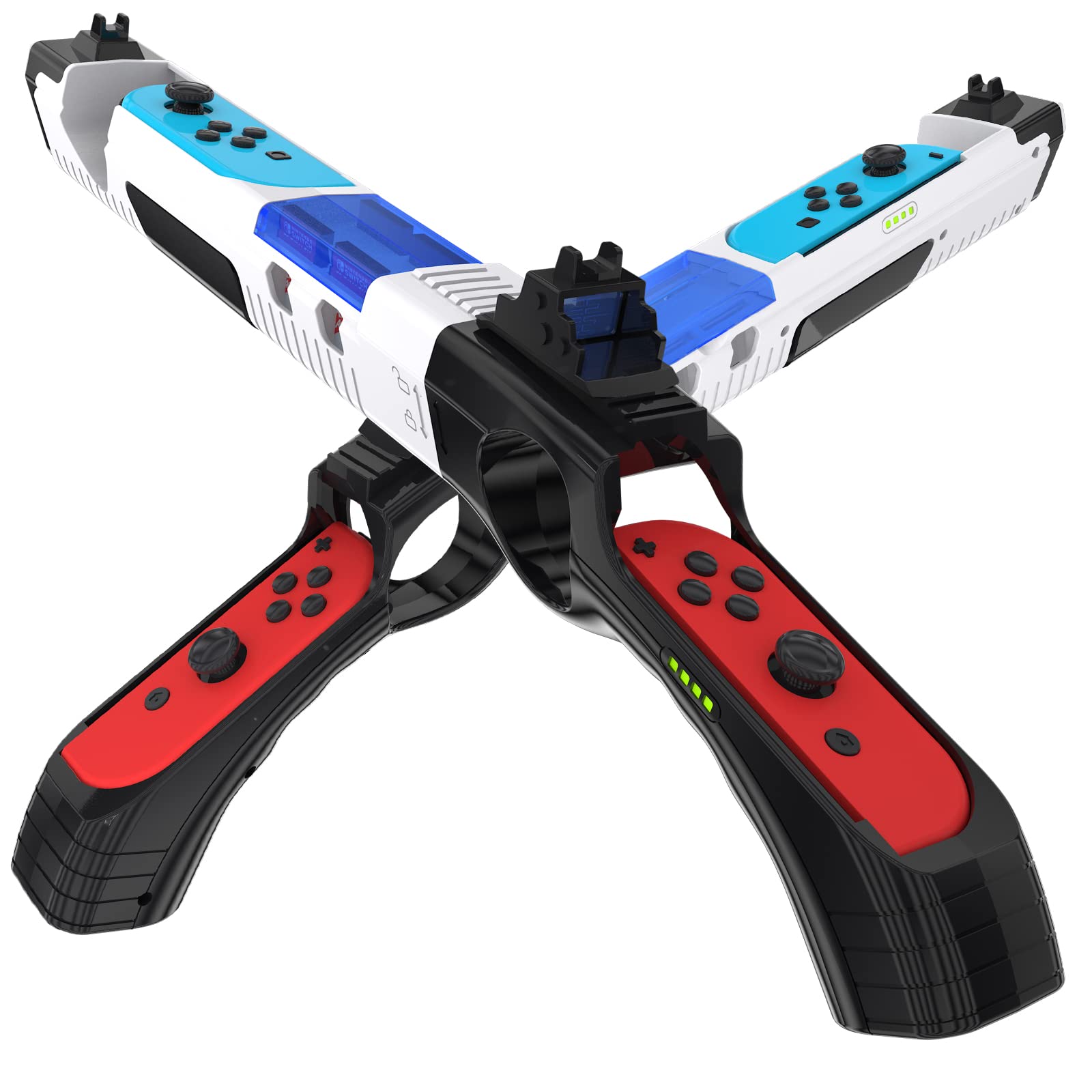 Switch Shooting Controller for Nintendo Joy-Con Hunting Games, 1 PCS Switch Hand Grip Accessories Compatible with Nintendo Switch Games (White)