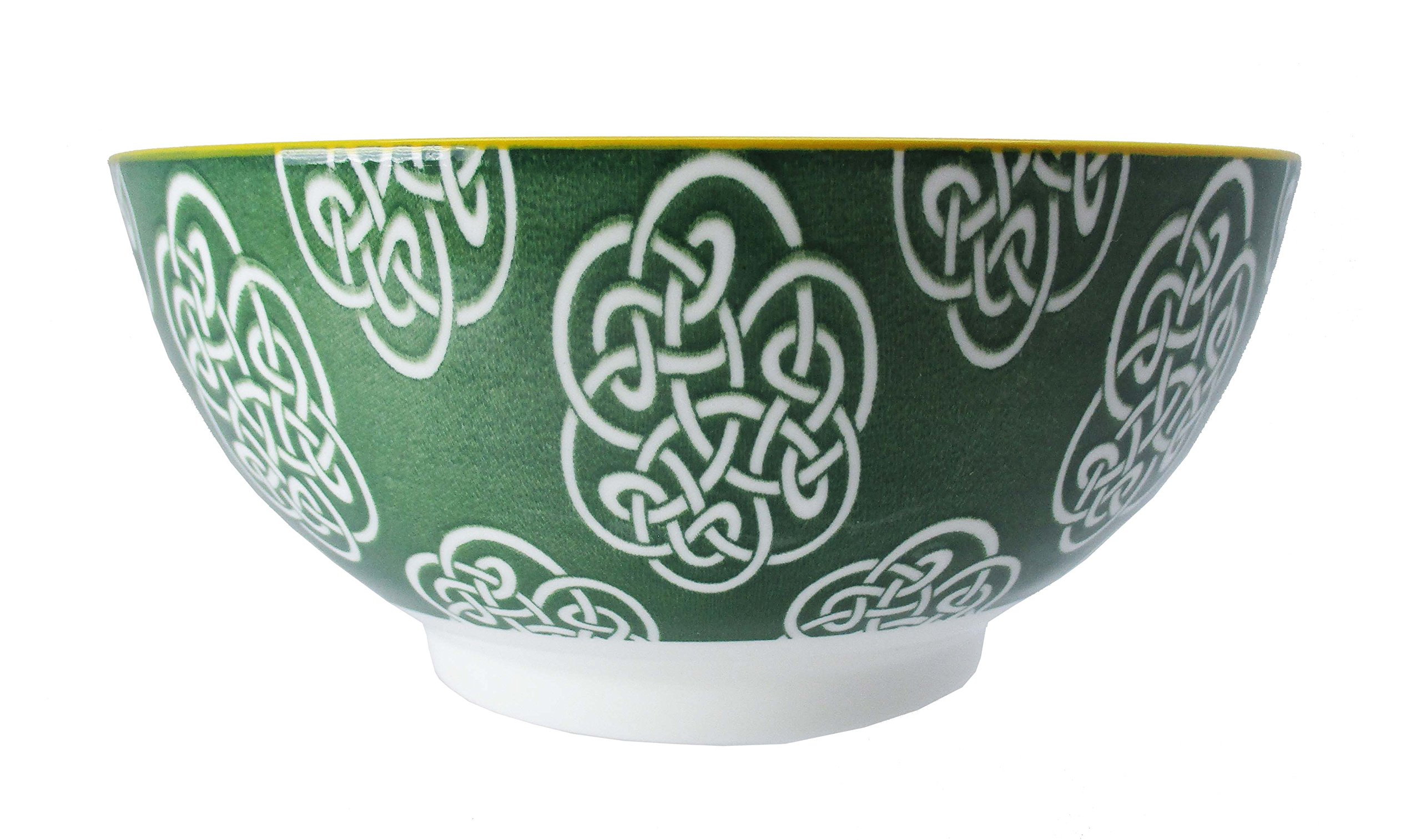 Royal Tara Irish Celtic Bowl Bone China Colourful Ceramic Bowls Set 14 cm with Shamrock/Celtic Cross (2 Mixed Design Bowls)