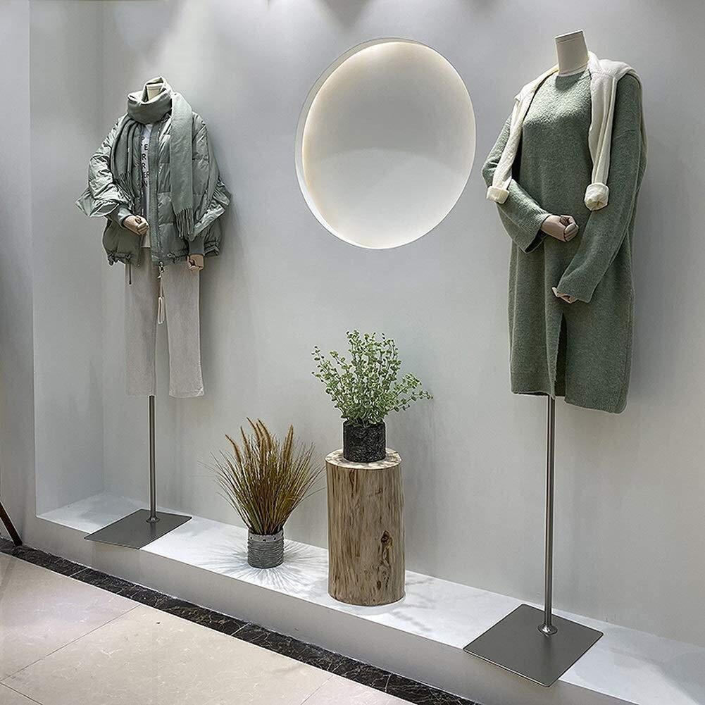 Mannequin Torso Mannequin Dress Form Torso Female Tailors Dummy Mannequin Dressmakers Dummies Fashion Students Display Bust with Wood Arm Flexible Change Suitable for Clo