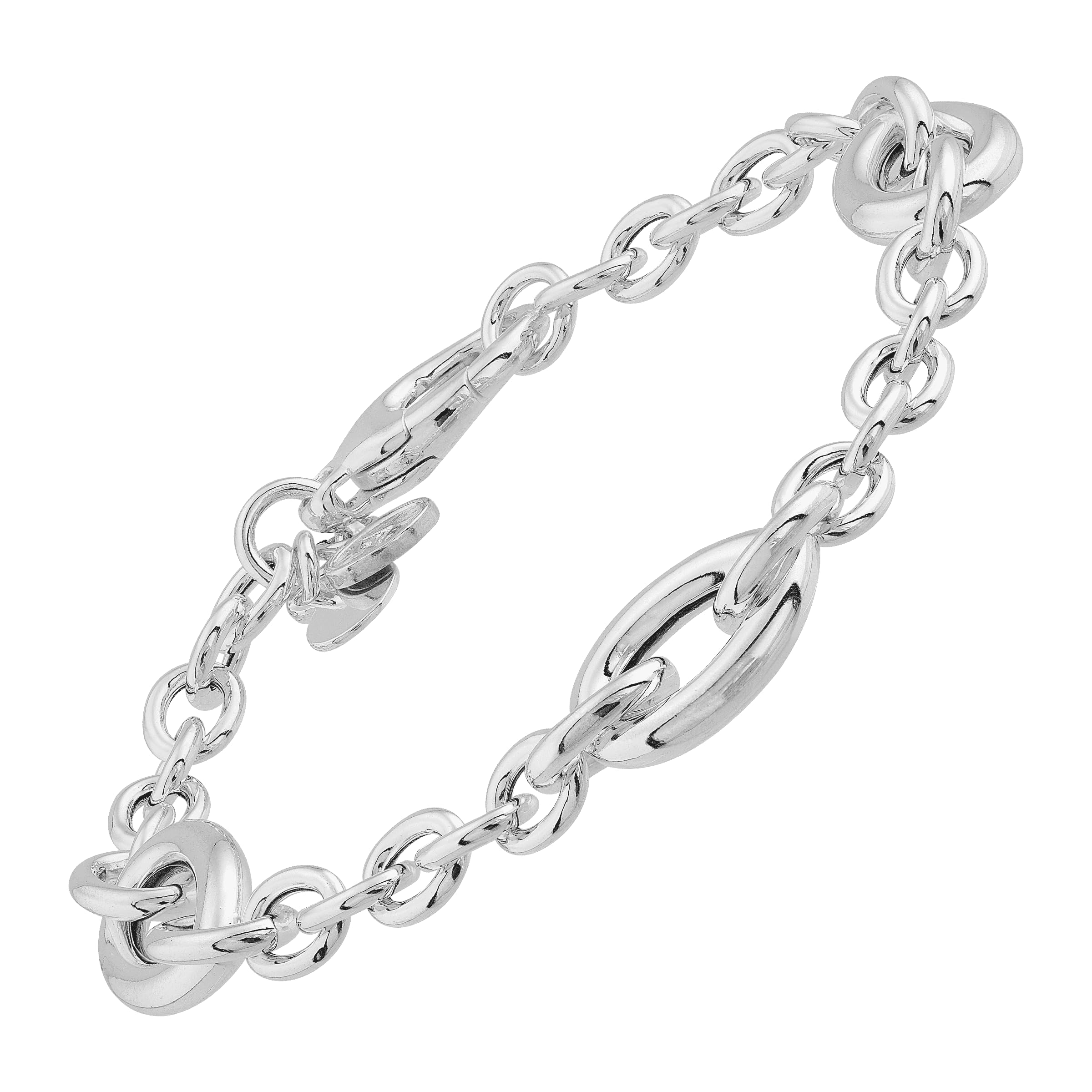 Silpada 'Trilogy of Hope' Link Chain Bracelet, 7.5"