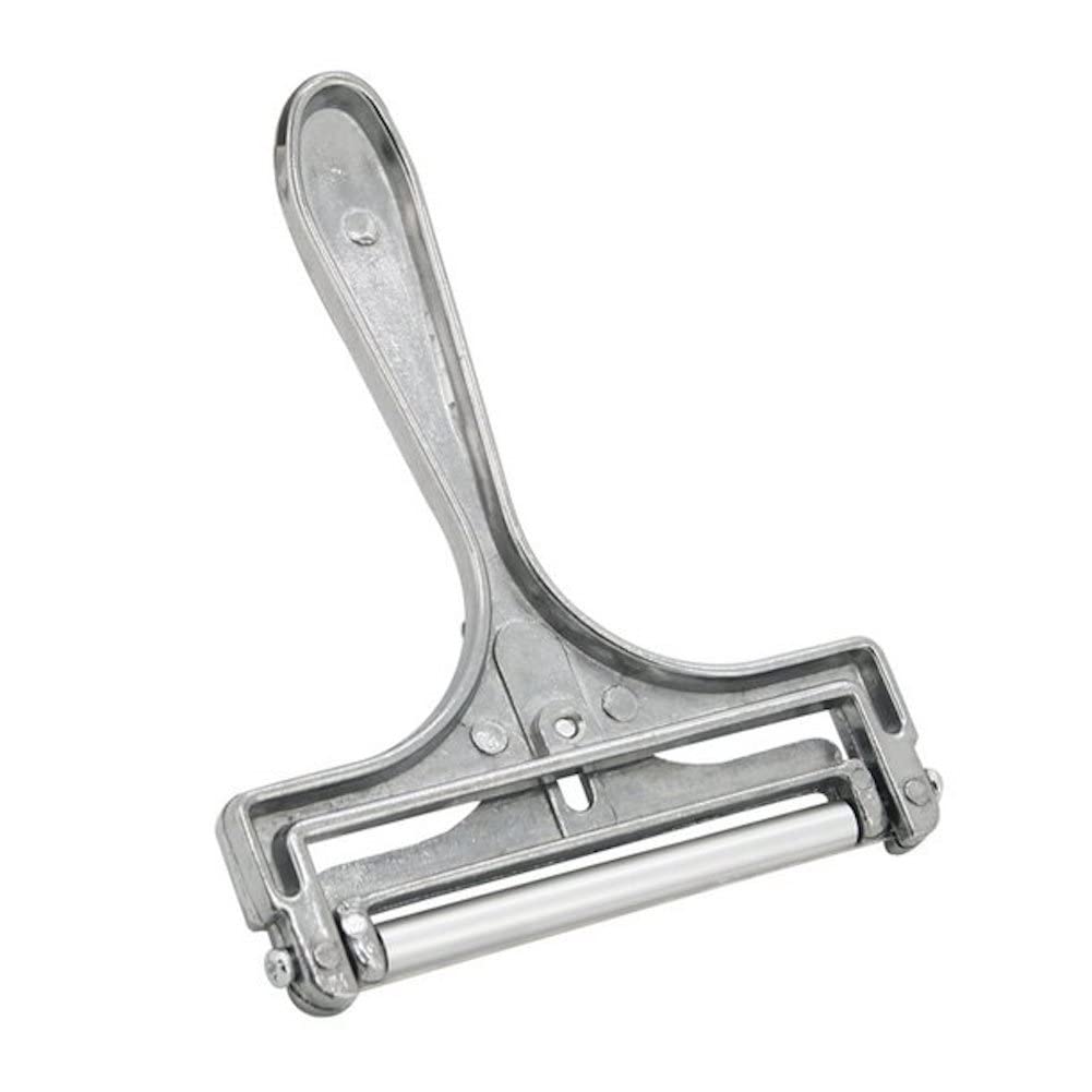 Stainless Steel Cheese Slicer with Wier for Semi Soft, Semi-Hard Cheeses Kitchen Cooking Tool, , Cheese Grater with Handle, Cheese Shredder, Kitchen Gadget, Silver, One Size Fit Most