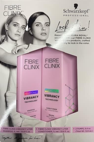 Schwarzkopf Fibre Clinix Vibrancy Shampoo & Conditioner Liter Duo