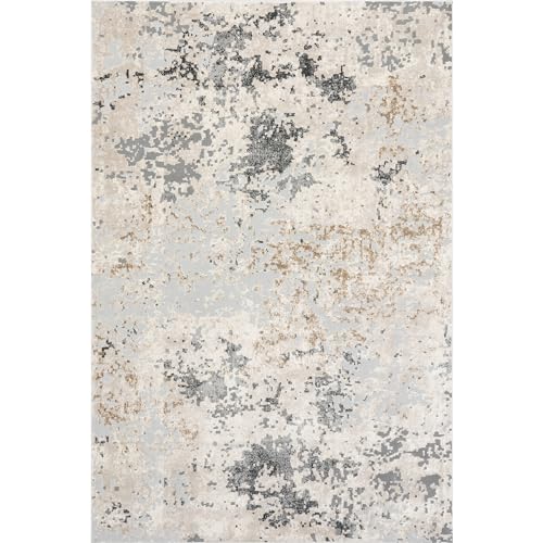 nuLOOM Chastin Modern Abstract Area Rug - 8x10 Area Rug Modern/Contemporary Beige/Grey Rugs for Living Room Bedroom Dining Room Kitchen