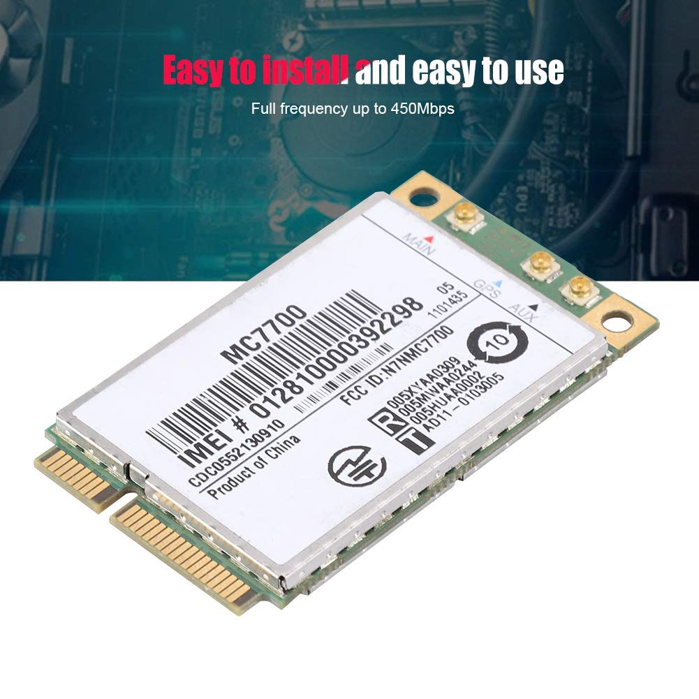 Mini Pcie Module 4G LTE Module Card PCI-E Sierra Wireless Module Network Card, MC7700 LTE 4G Module,Mini PCI-E Card,100Mbps 4G/3G LTE/FDD/WCDMA/Edge Card Module for Windows/Linux Laptop Computer