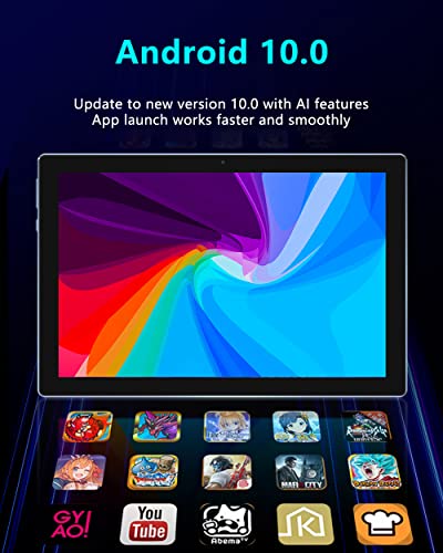 Tablet Android 10 inch Tablet PC 2GB+32GB 6000mAh Battery Quad Core HD Touch Screen Tablets Computer, WiFi BT Google Play.