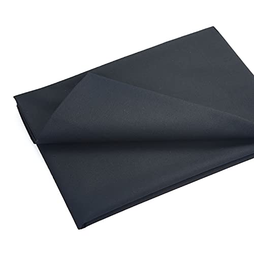 Master FAB -Black 100% Cotton Fabric Poplin Fabric by The Yard for Sewing DIY Crafting Fashion Design Printed Floral Washable Cloth(Black)