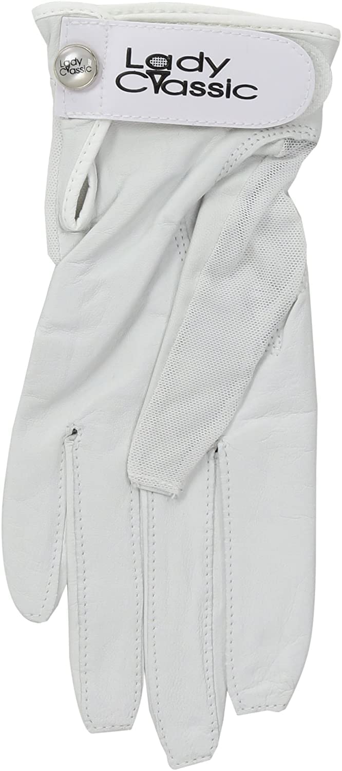 Lady Classic Solar Nail and Ring Glove, White, Small, Right Hand