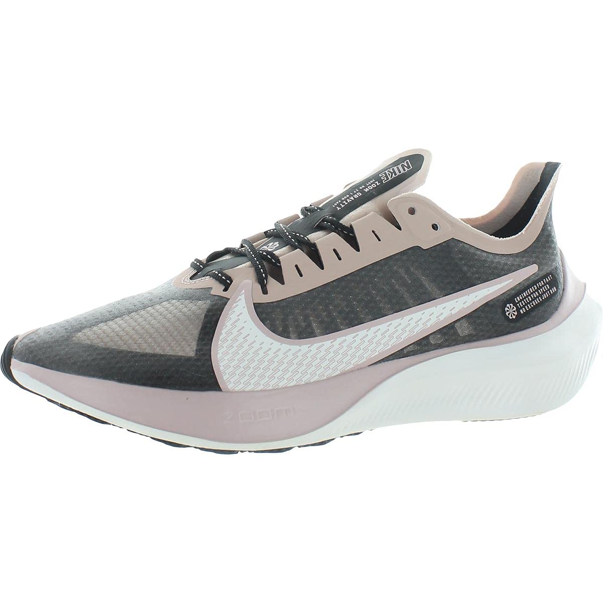 Nike Womens Zoom Gravity Speed Running Shoes Gray 10.5 Medium (B,M)