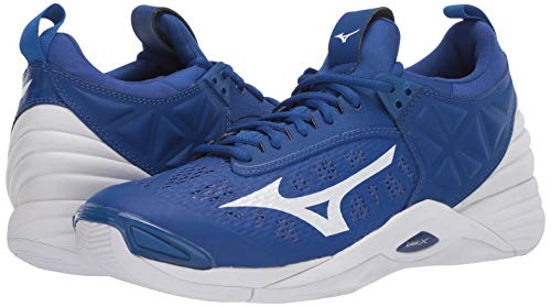 Mizuno mens Wave Momentum Volleyball Shoe, True Blue-white, 8.5 US