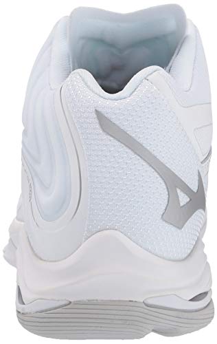 Mizuno Wave Lightning Z6 Mid Womens Volleyball Shoe, White, 7