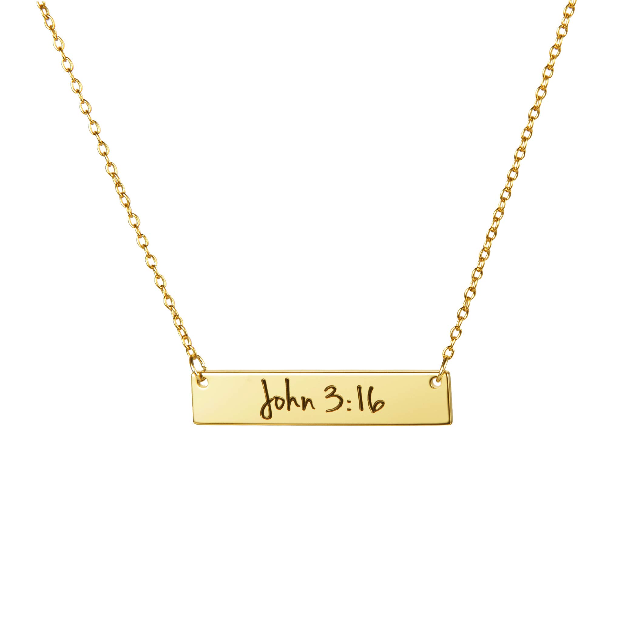 Memgift Inspirational Christian Gifts for Women Personalized Bible Verse Pendant Necklace Motivational Christmas Jewelry