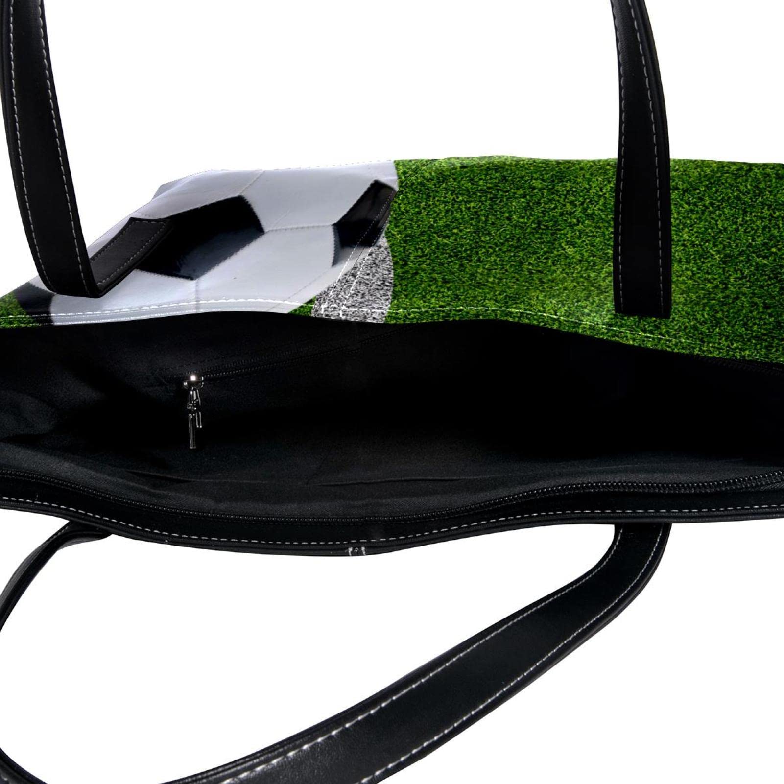 Women's Large Size Canvas Shoulder Bag Hobo Crossbody Handbag Casual Tote, Football Field