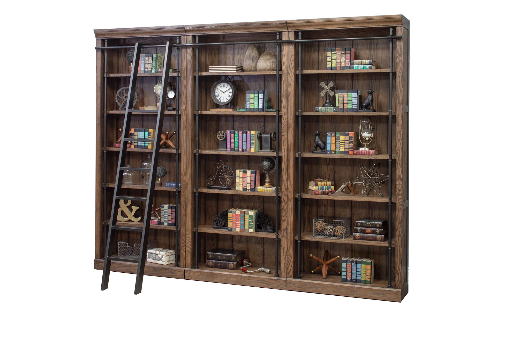Martin Furniture Avondale 3 Bookcase Wall Oak,