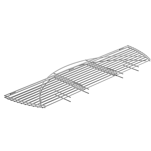 VEVOR Fire Pit Grates, Foldable Round Cooking Grate, Stainless Steel Tight Grid Campfire BBQ Grill with Portable Handle for Outdoor Picnic Party & Gathering, Silver (36 inch-No Handle)