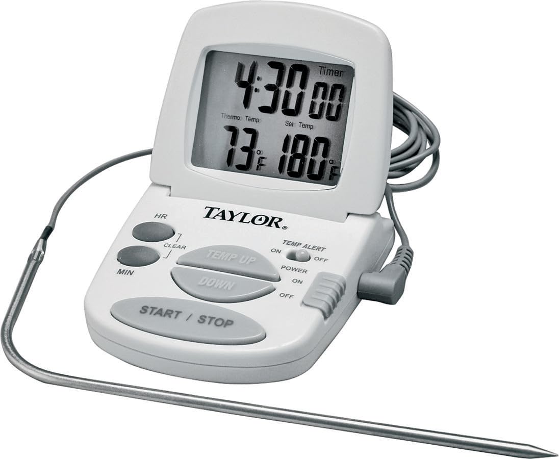 Taylor Classic Digital Oven Thermometer Meat 32 Deg F To 392 Deg F 4ft.