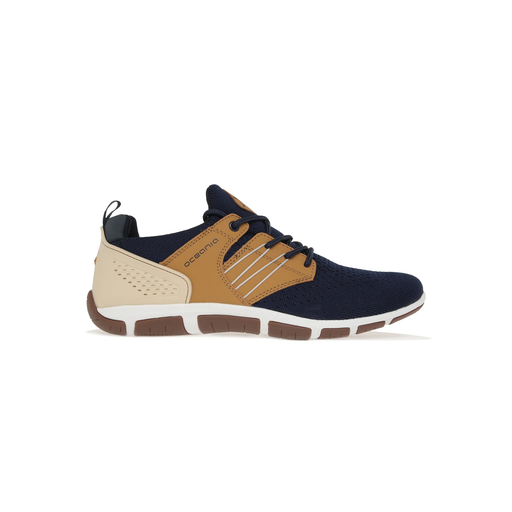Oceania Fastnet Boat Shoes, Navy/Tan 11