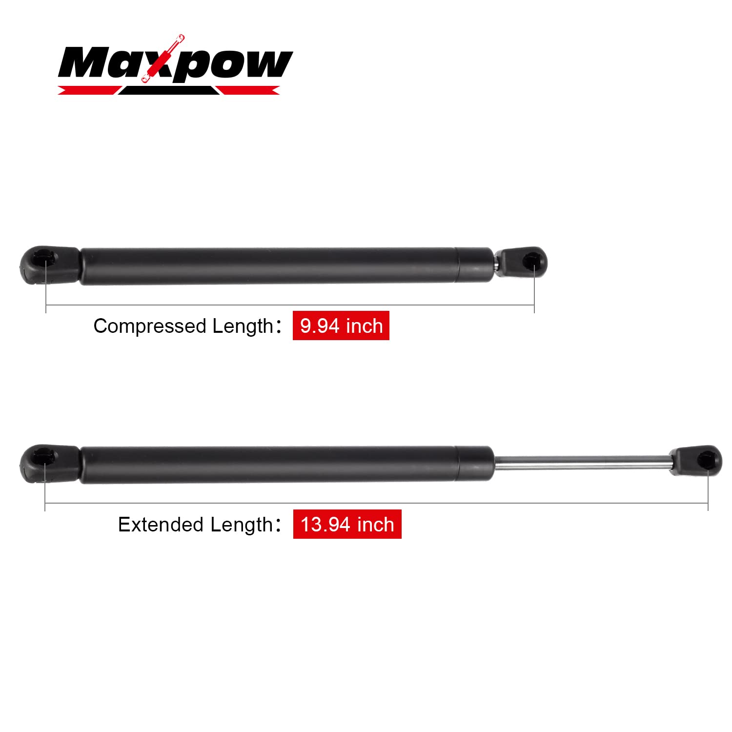 Maxpow Rear Window Glass Lift Supports Struts Shocks Compatible with Excursion 2000-2005 4WD 2000 2001 2002 2003 2004 2005, SG304066 6600