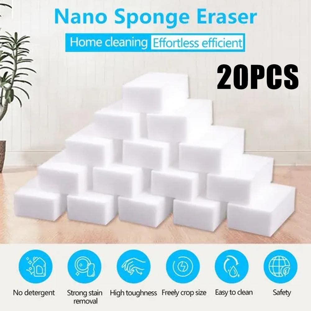 Magic Sponge Eraser,Multi-Functional Foam Cleaner,Multi Surface Scrubber Sponge Foam Pads,Household Cleaning Sponge for Kitchen,Furniture,Bathroom