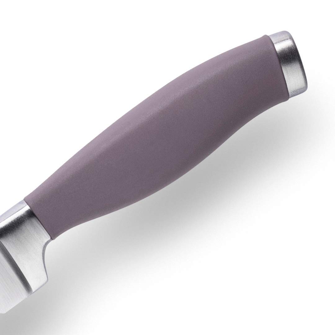 Taylors Eye Witness Syracuse Kitchen Knife 3pce Set - Paring 8cm/3.5β, Chefs 15cm/6β & Cooks All Purpose 13cm/5β Cutting Edge. Ultra Fine, Razor Sharp Blade. Soft Textured Grip Berry Colour Handle