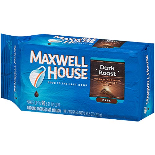 Maxwell House Dark Roast Ground Coffee (10.5 oz Canister)