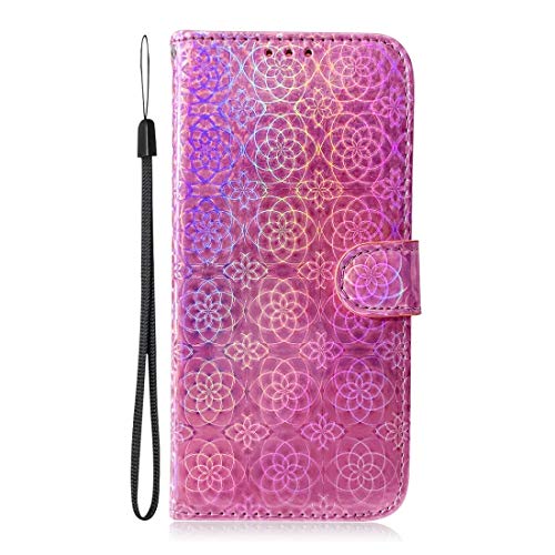 Mobile Phone Case Bag for Samsung Galaxy Note20 Ultra Solid Color Colorful Magnetic Buckle Horizontal Flip PU Leather Case with Holder & Card Slots & Wallet & Lanyard Back Cover Case (Color : Pink)