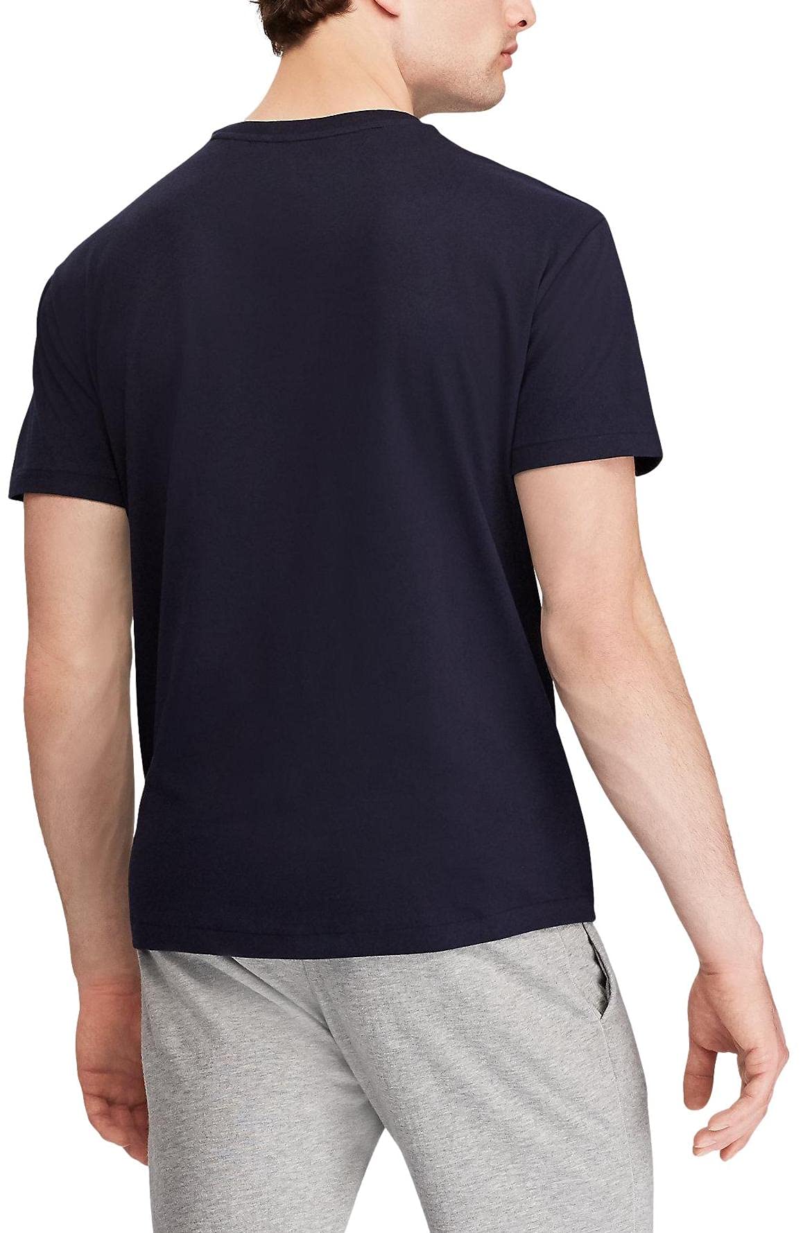 POLO RALPH LAUREN Mens T-Shirt V-Neck (M, NavySigPony)