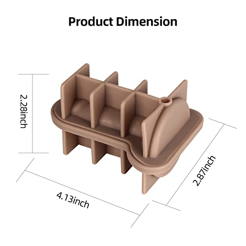 Tcamp 3 Pack Prank Silicone Ice Cube Trays for Bachelorette Party, Funny Ice Cube Molds for Chilling Cocktails Whiskey Tea Drinks, Christmas Gifts (Coffee, Red, Blue)