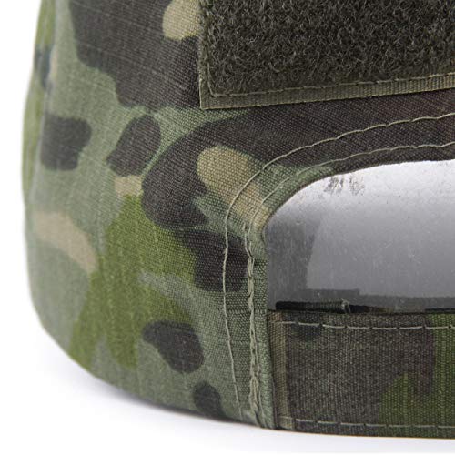 Masktide Snake Camouflage Camo Baseball Cap with American Flag USA Tactical Operator Army Military Hat for Shooting Hunting