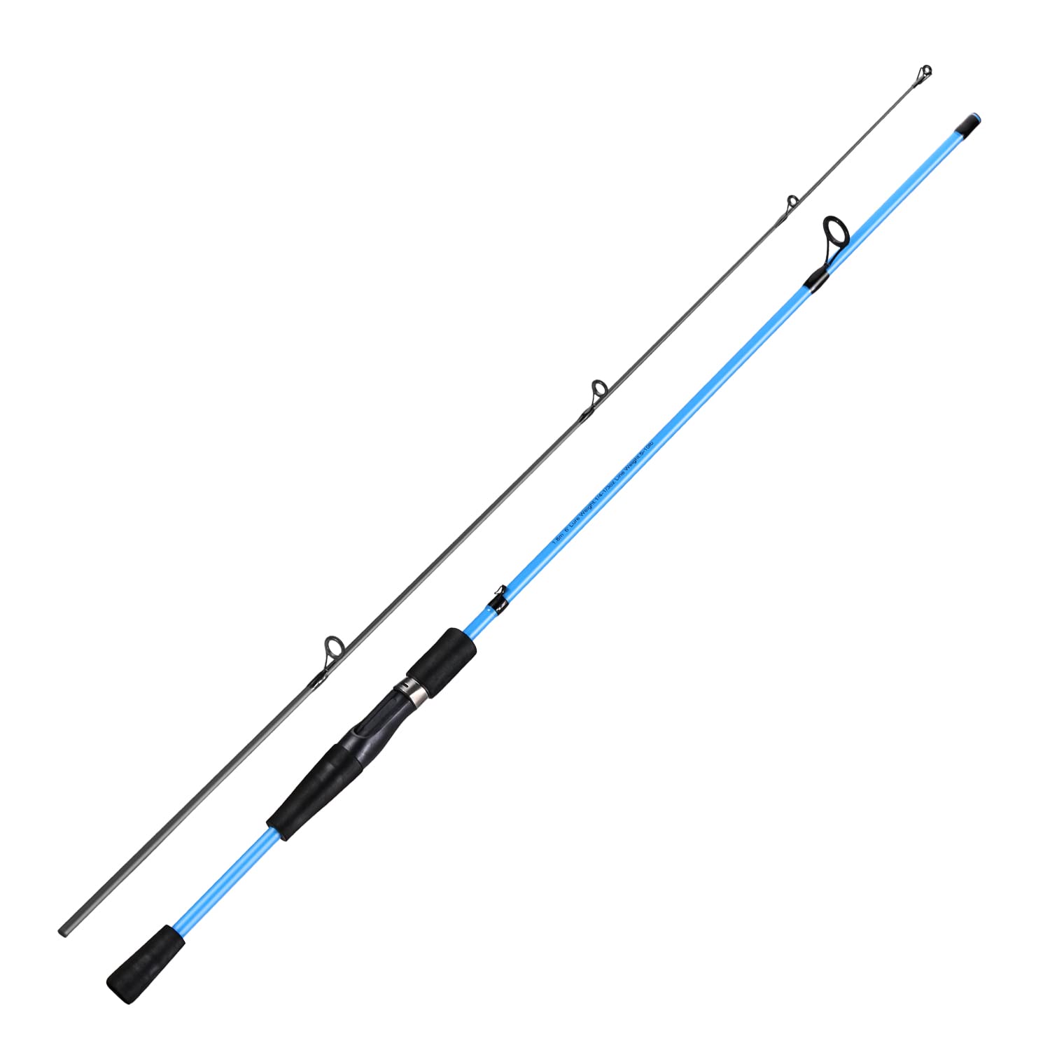 Sougayilang Fishing Pole, Composite Graphite & Glass Blanks Spinning Rod Combo, 2Pc Fishing Rod with EVA Handle Casting Rod-6ft Spinning