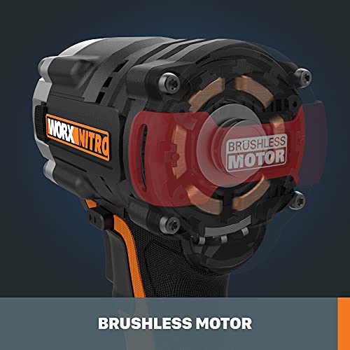 WORX Nitro WX272L.9 20V Power Share 1/2” Cordless Impact Wrench with Brushless Motor (Tool Only)