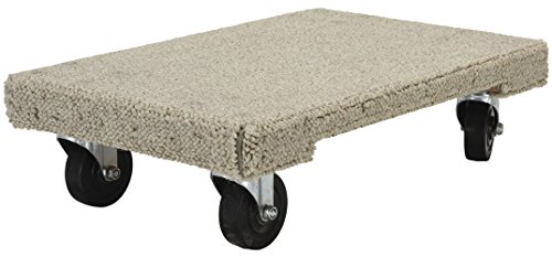 Vestil HDOSC-1624-12 Carpeted Hardwood Dolly, 1200 lb. Capacity, 16" x 24"