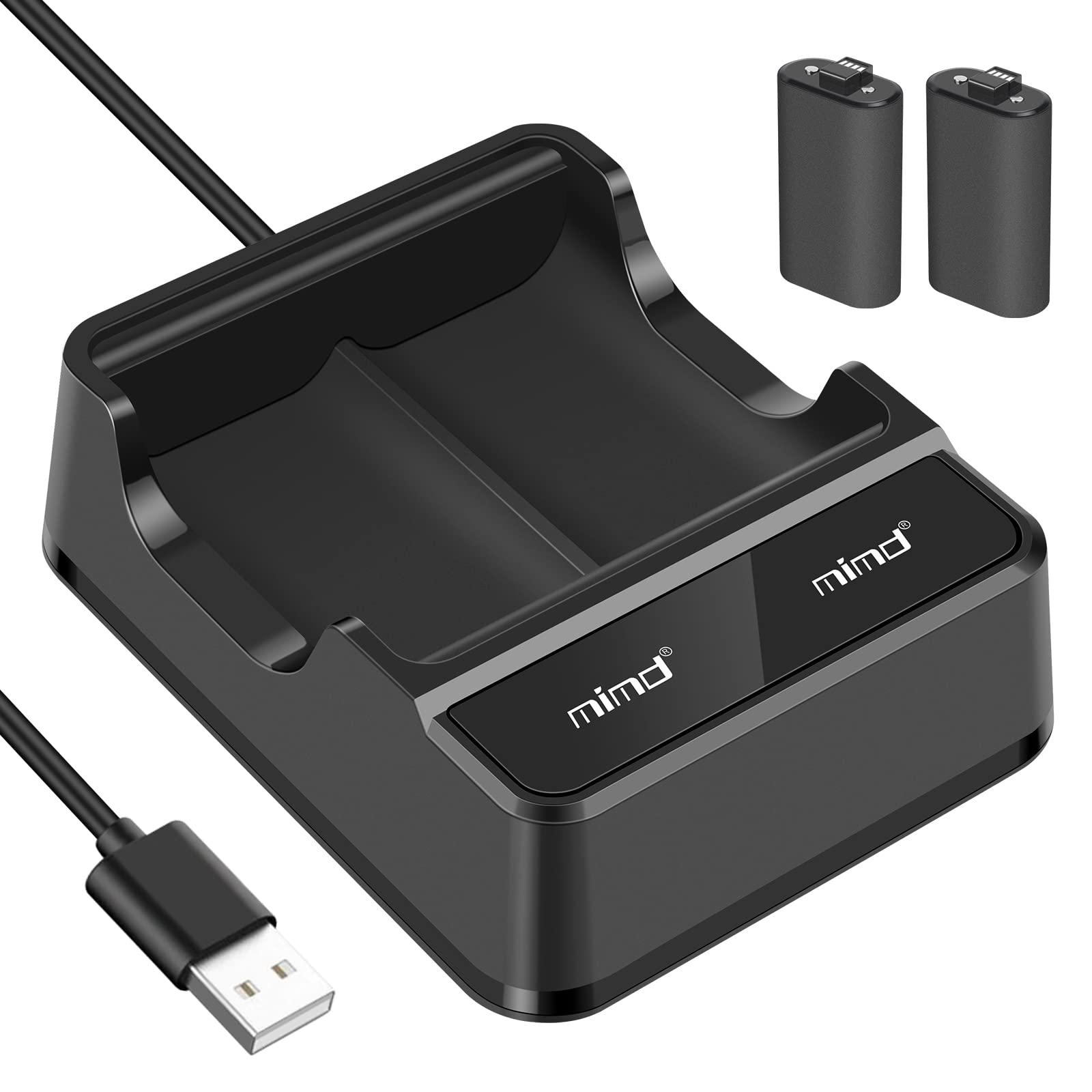 TREE.NB Controller Battery Pack Compatible for Xbox Series X|S/Xbox One/Xbox One S/Xbox One X/Xbox One Elite Fast Charging Wireless Controller with 2 Pack Rechargeable Batteries