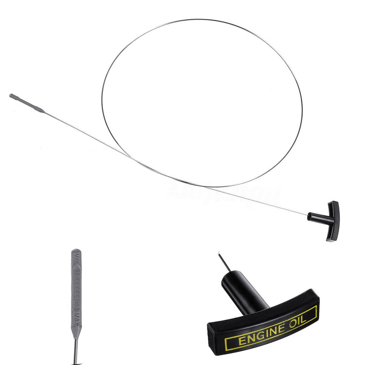 MOCW 3C3Z-6750-AA Engine Oil Dipstick Indicator for 2003 2004 2005 2006 FORD F250 F-350 F-450 F-550 Excursion Super Duty 6.0L V8 Diesel Powerstroke Fluid Level Indicator Dip Stick OE# 3C3Z6750AA