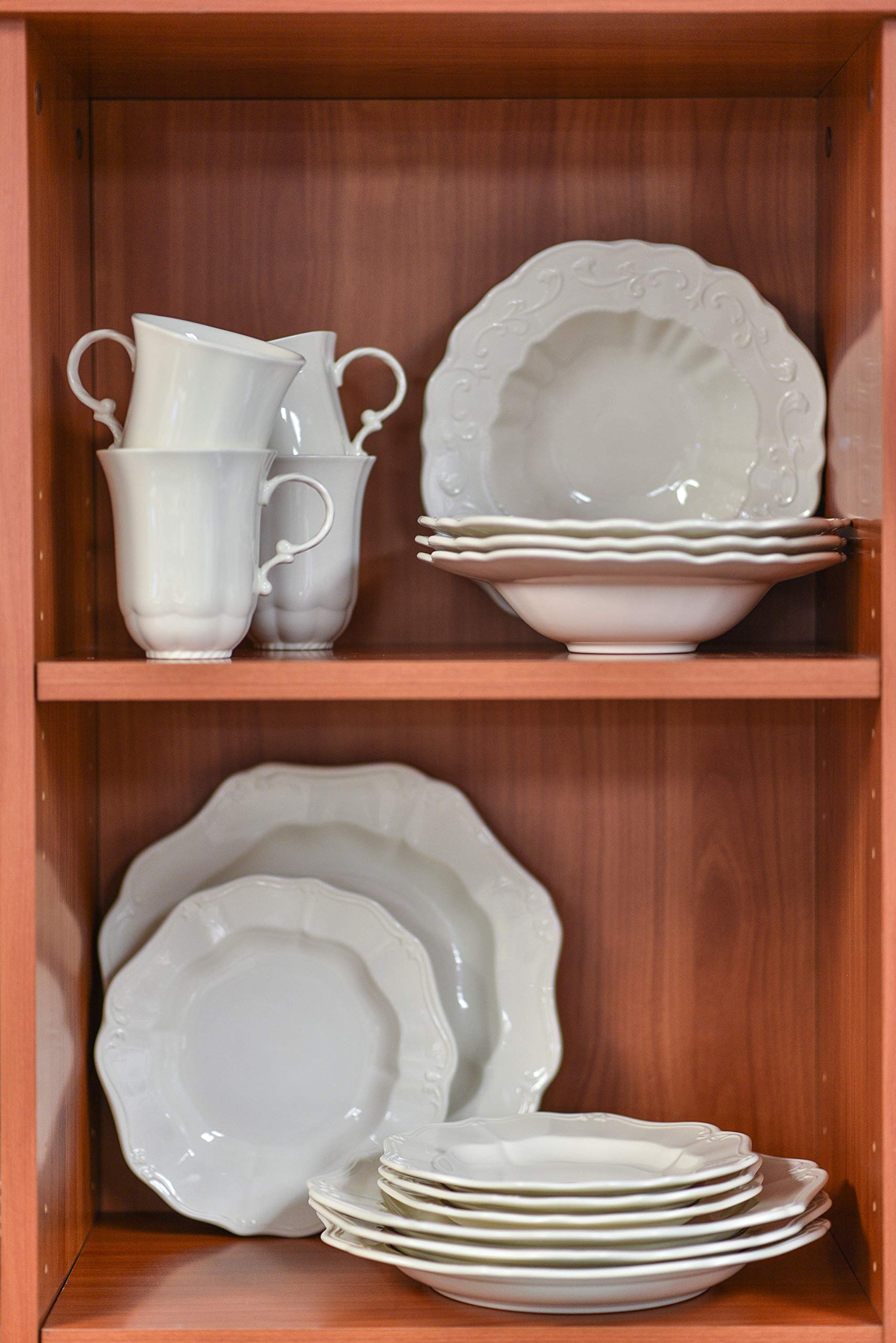 Red Vanilla White Country Estate Fruit Bowls 18oz, Set of 4, 1