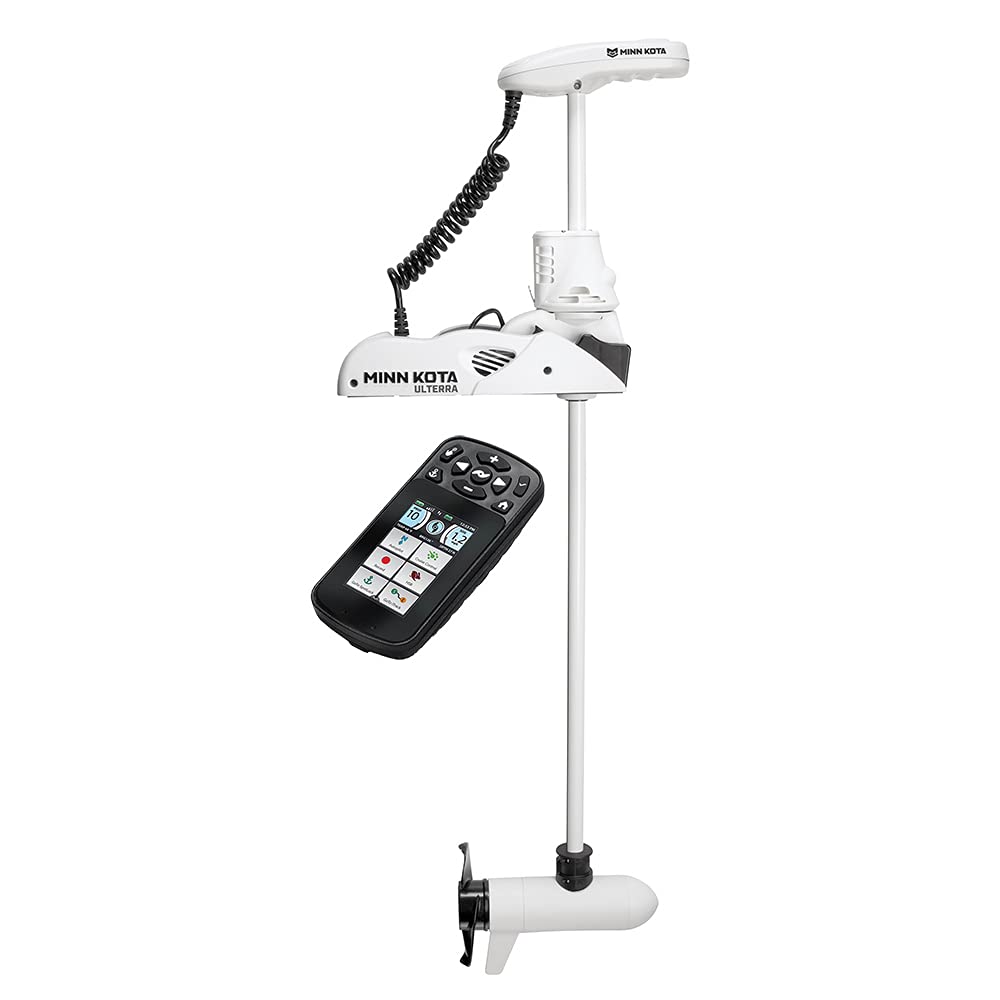 Minn Kota 1358968 Riptide Ulterra Saltwater Electric-steer Bow-Mount Trolling Motor with i-Pilot Link GPS (includes AutoPilot), 112 lbs Thrust, 72" Shaft
