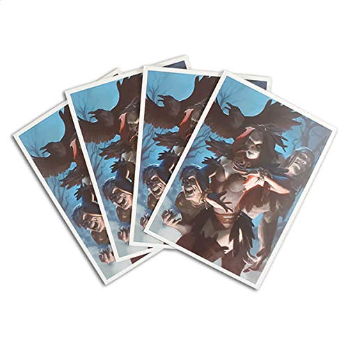 Morgan, Raven Necromancer - 100 Matte Card Sleeves (FN2S)