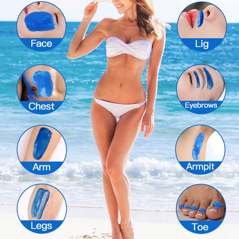 Oakeer Waxing Kit Wax Warmer Painless Hair Removal