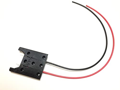 Terrafirma Technology Adapter for Toro 60v li-ion battery with 10AWG wire lithium power output, Black