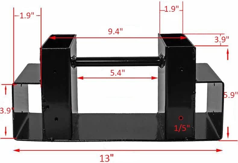 WANLISELL Firewood Log Bracket, 2 Pack Outdoor Firewood Rack Brackets Kit, Adjustable Log Rack Holder for Wood Storage