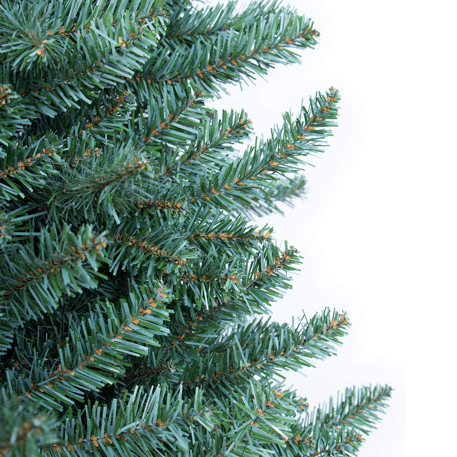 OasisCraft Pre-lit Christmas Tree 6.5ft Premium Hinged Blue Spruce Artificial Christmas Tree with 700 Clear Lights