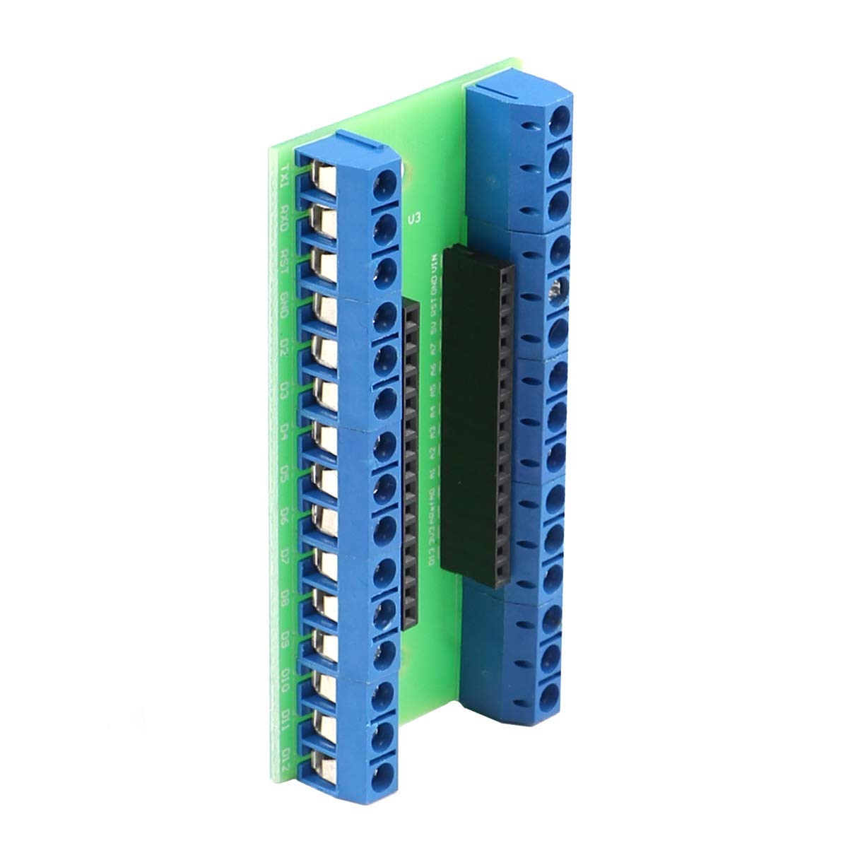 MakerFocus 5pcs Nano V3.0 AVR Atmega328P-AU Adapter, Nano Terminal Adapter Shield Expansion Board for Ar duino Nano V3.0 AVR Atmega328P-AU Module