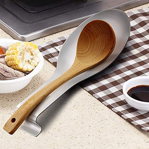 XINLIAN Stainless Spoon Rest for Cooking Kitchen Counter Coffee Spoon Rest Kitchen Spoon Utensil Rest Small Spoon Rest Stove Top Spoon Rest Spatula Rest Spoon Holder Ladle Holder